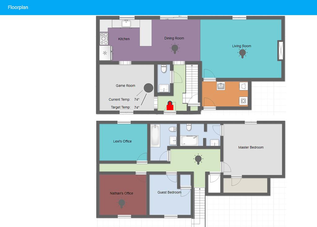 Plan domu floor plan - Konfiguracja HA - ArturHome