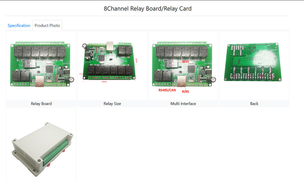 Dingtian 8Channel Relay Board/Relay Card - Instalacja elektryczna i ...