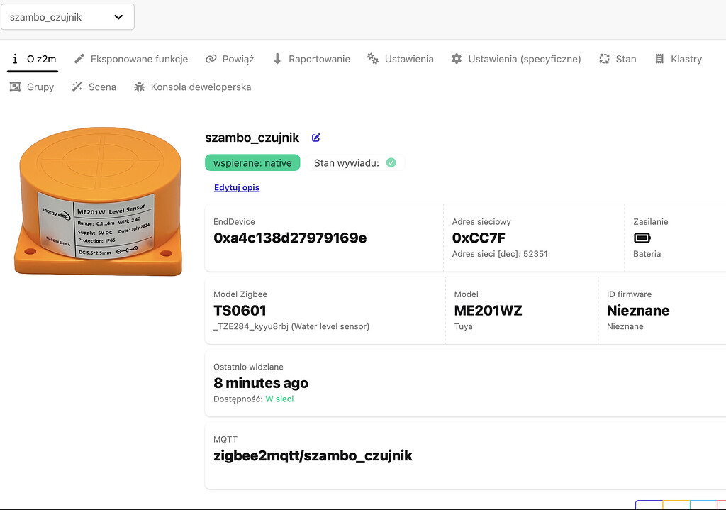 Samozmieniające się identyfikatory encji - Zigbee2Mqtt - Integracje ...