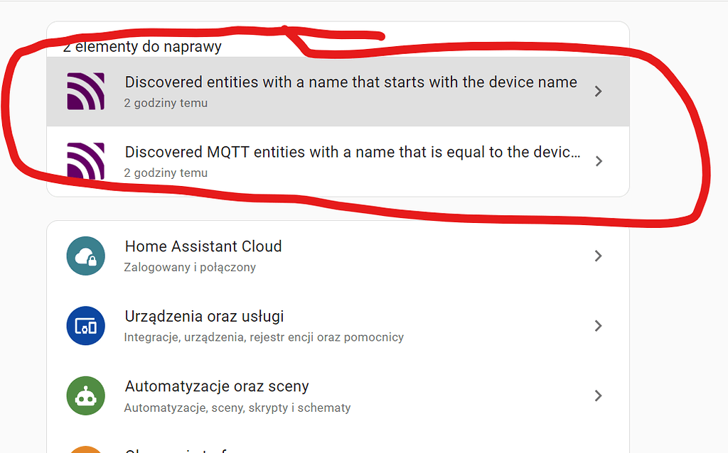 Discovered MQTT entities with a name that is equal to the device name - Integracje - ArturHome