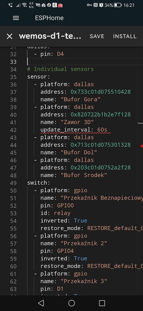 ESPHome czujnik Dallas - ESPHome - ArturHome