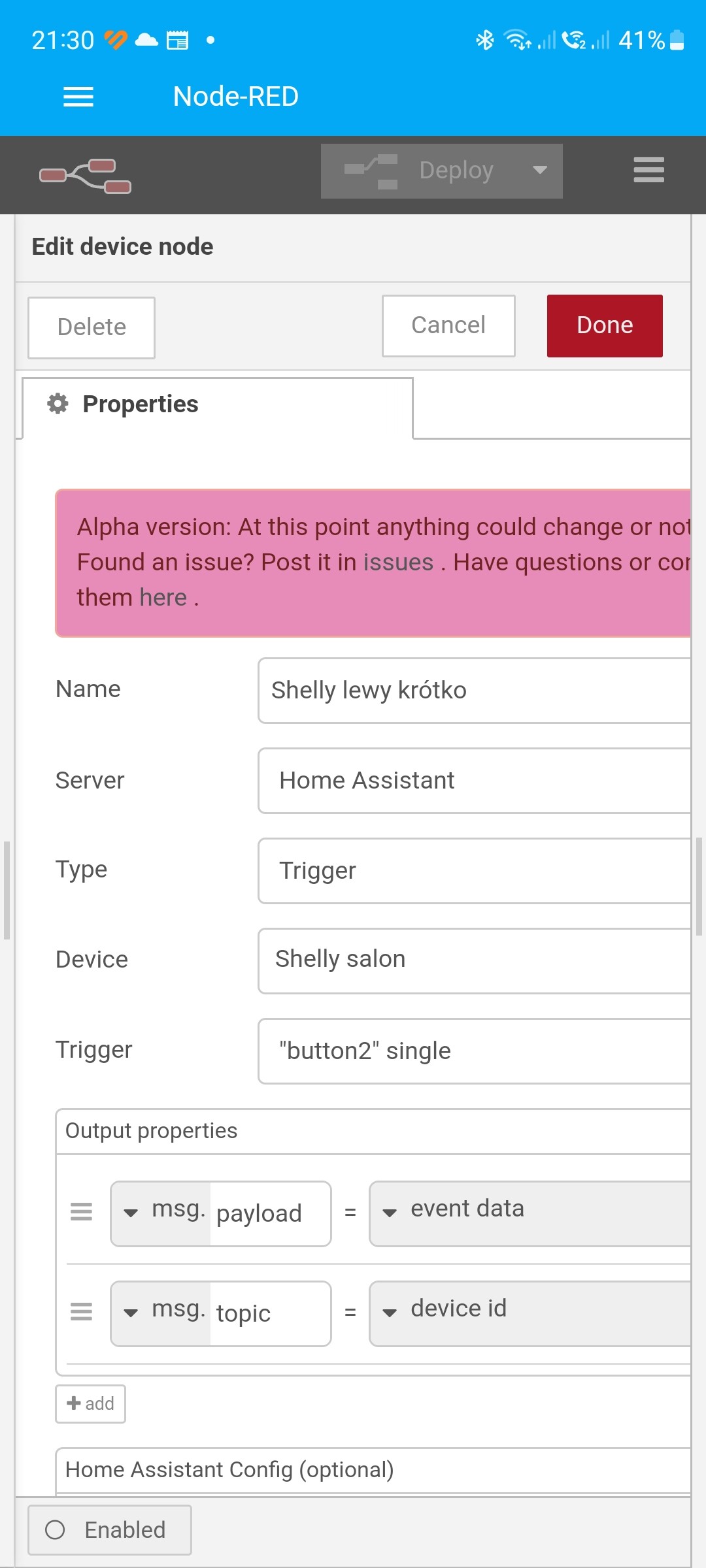 Shelly i3 lub shelly i4 w NodeRed - Node-RED - ArturHome
